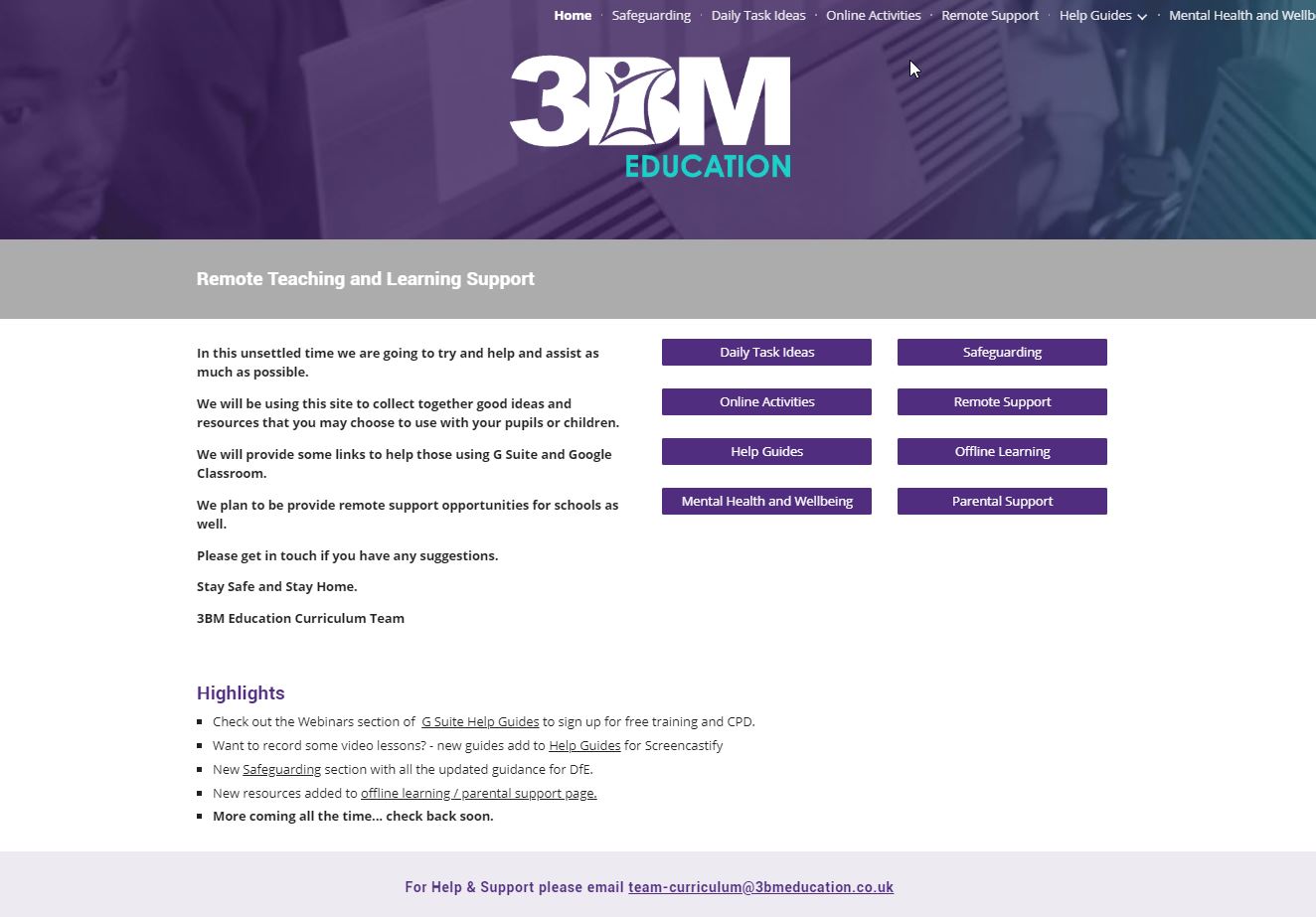 Remote Teaching and Learning Support Hub – BESA LendED